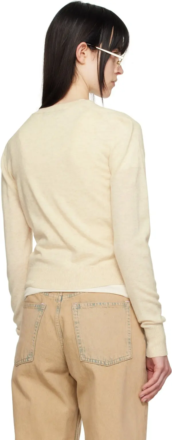 Acne Studios Yak Wool Cardigan - 633 Oatmeal Melange